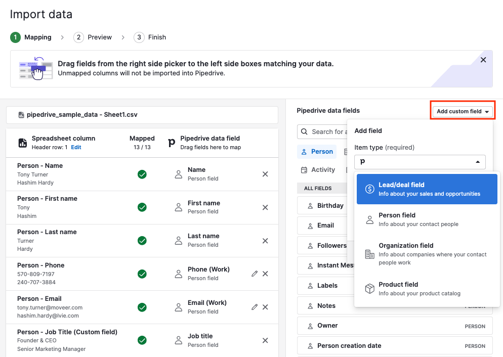How can I migrate my data from Mailchimp to Pipedrive? - Knowledge Base | Pipedrive